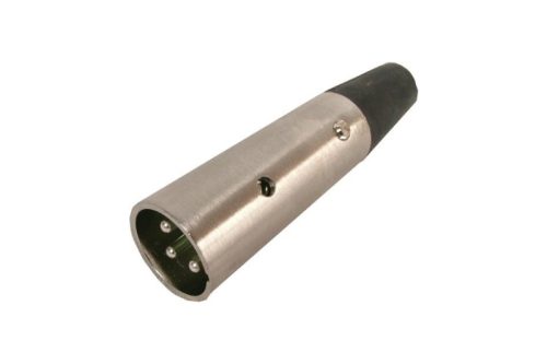 A3M CONECTOR MACHO XLR CUBIERTA METÁLICA - Ickrom